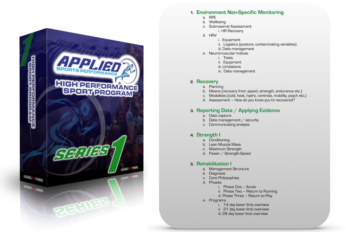 HIGH PERFORMANCE SPORT PROGRAM – Old Bull Fitness